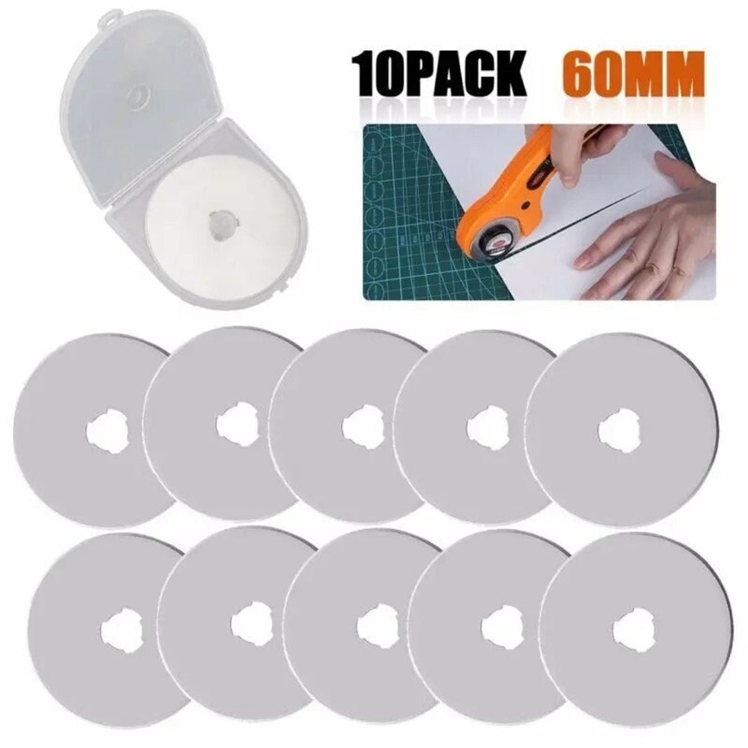 10 Pack 60mm Rotary Cutter Blades / Sewing / Craft / Fabric / DIY - Etsy