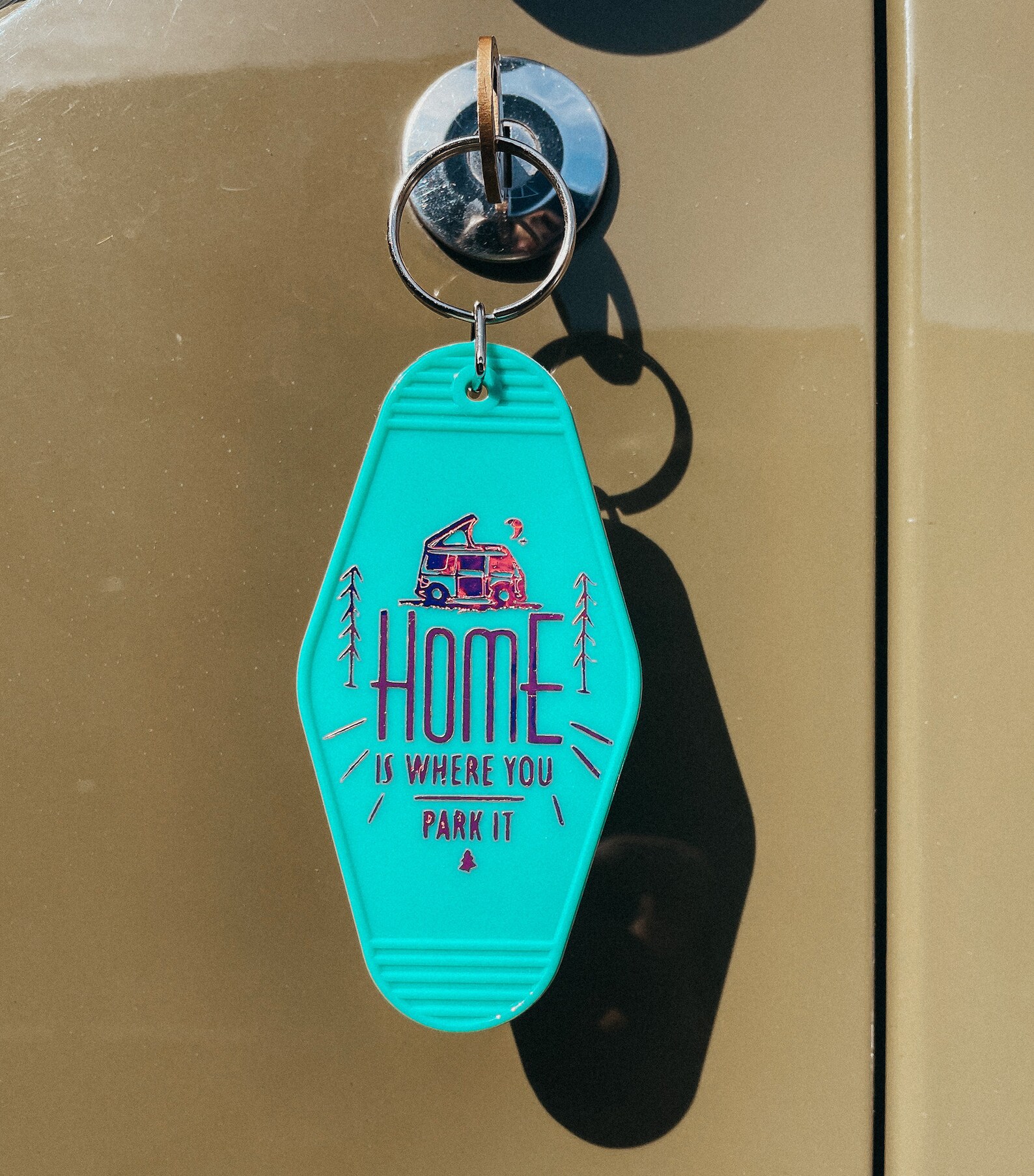 Camping Hotel Retro Motel Key Chain Camping Hotel Key Tag Camping Key ...