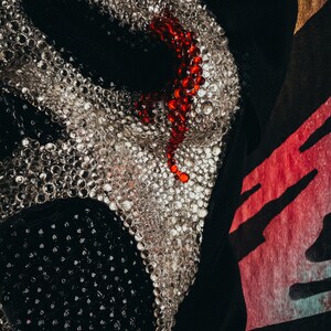 Crystalized Bedazzled Bling Bloody Scream Ghostface Mask - Etsy