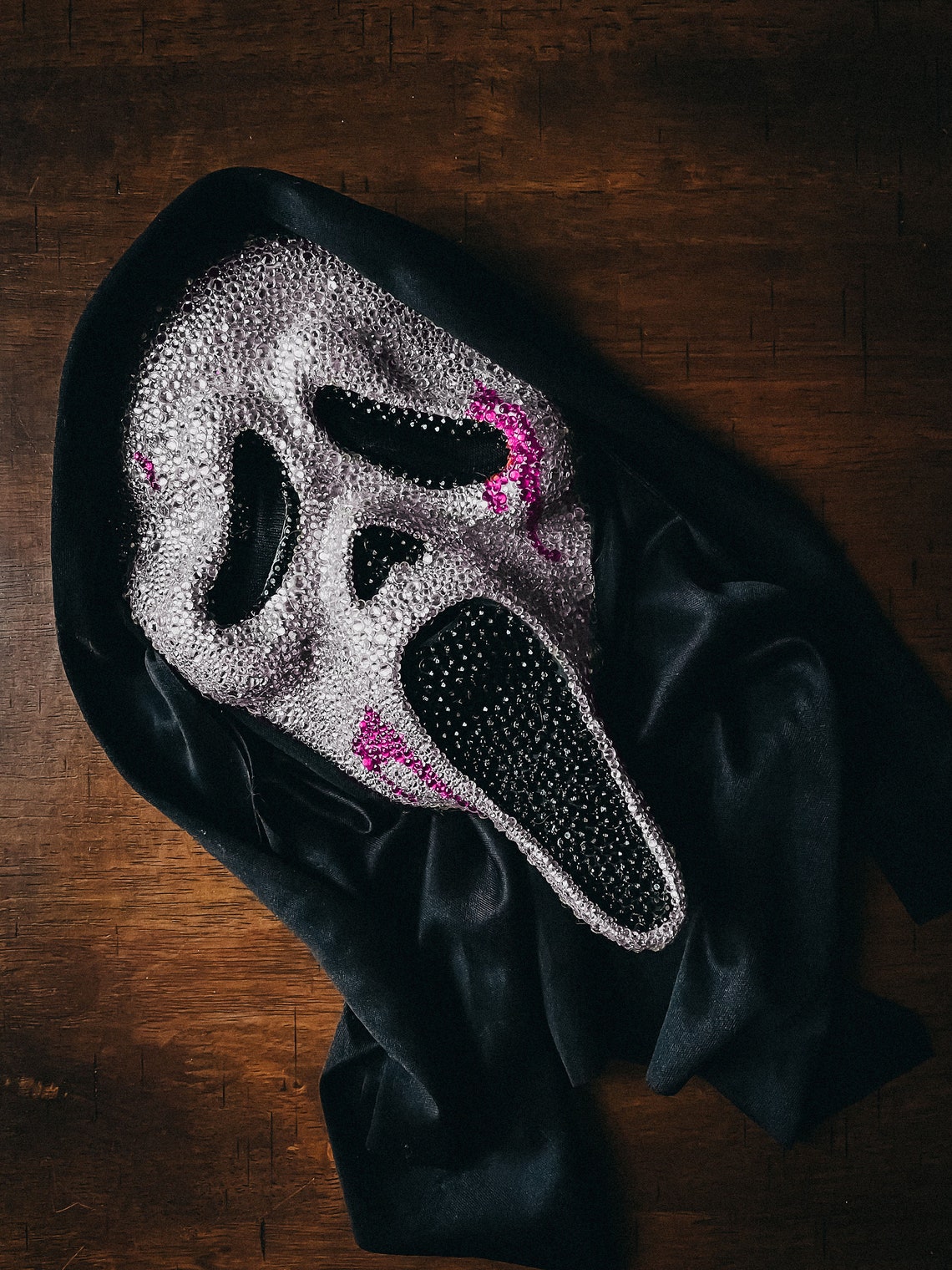 Crystalized Bedazzled Bling Bloody Scream Ghostface Mask - Etsy