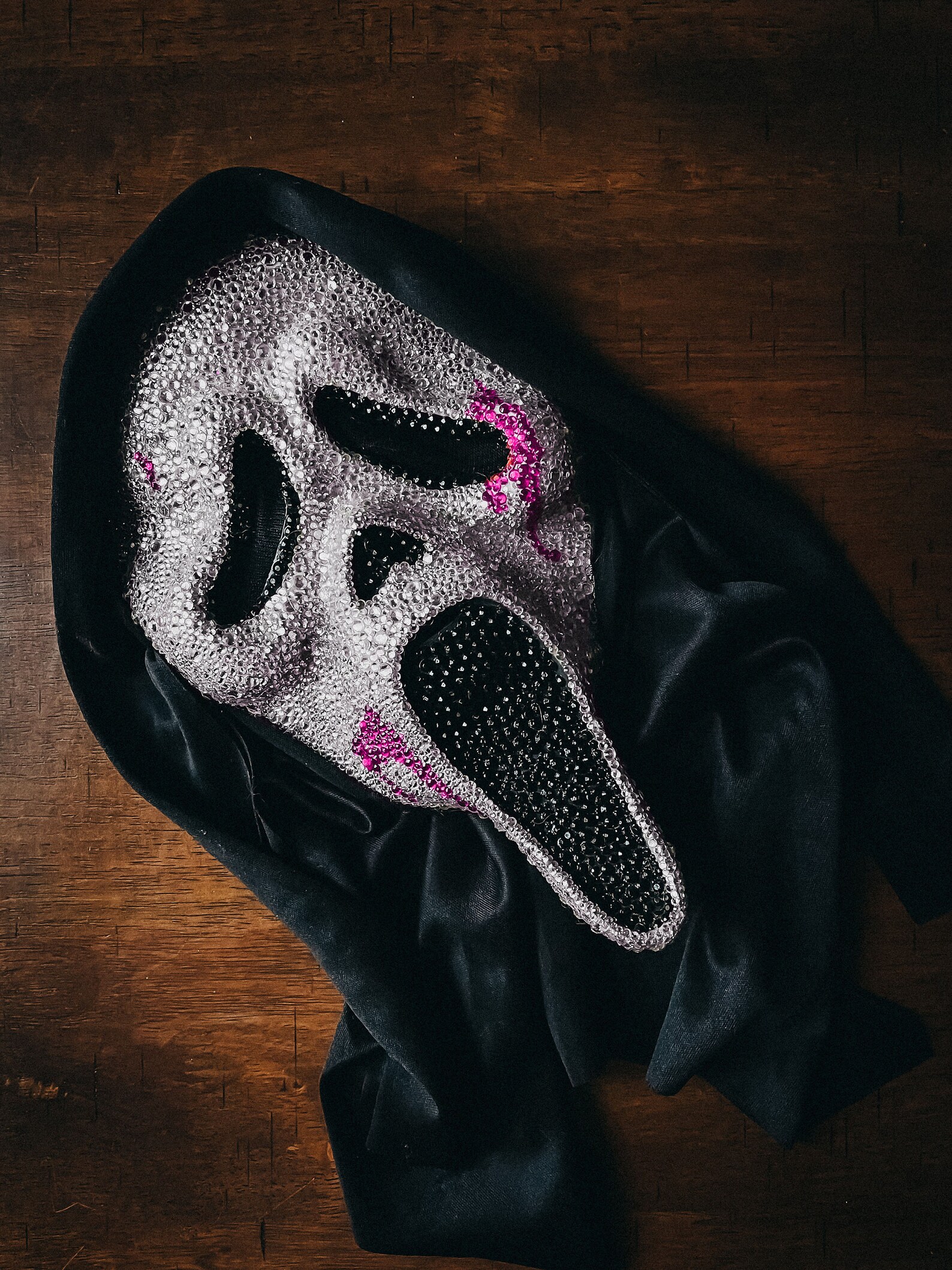 Crystalized Bedazzled Bling Bloody Scream Ghostface Mask - Etsy