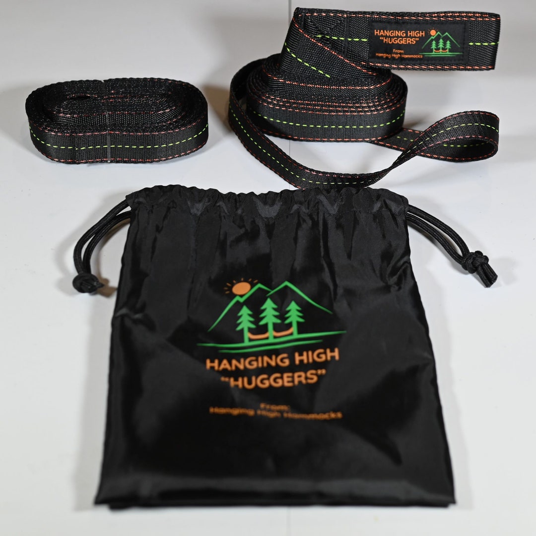 Hammock Tree Straps- Hanging High "huggers"- Lightweight Hammock ...