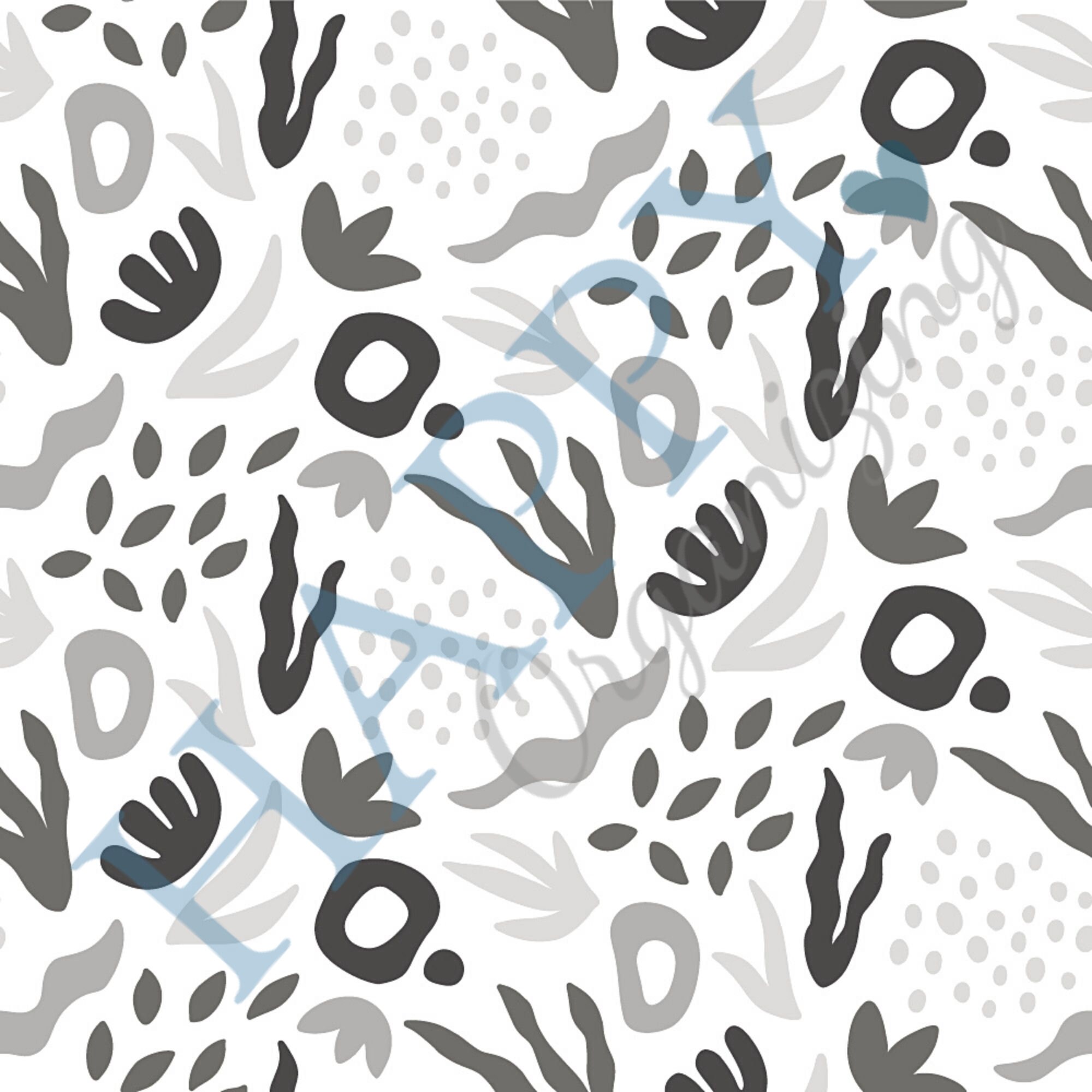 10 Tropical Digital Papers, Black and White Paper, Tropical, Summer ...