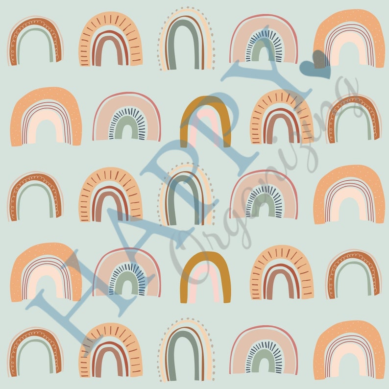 Organic Rainbow Digital Paper, Rainbow Paper, Organic Rainbows ...