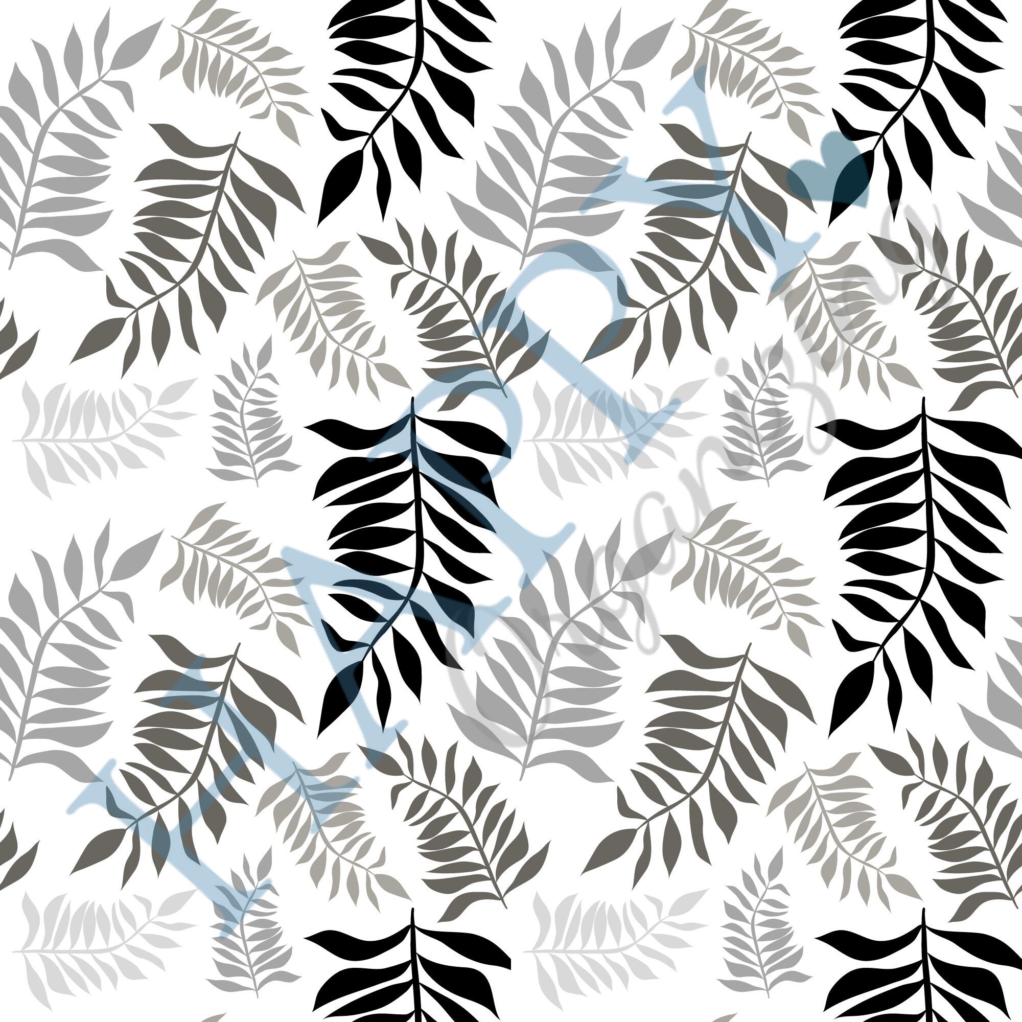 10 Tropical Digital Papers, Black and White Paper, Tropical, Summer ...