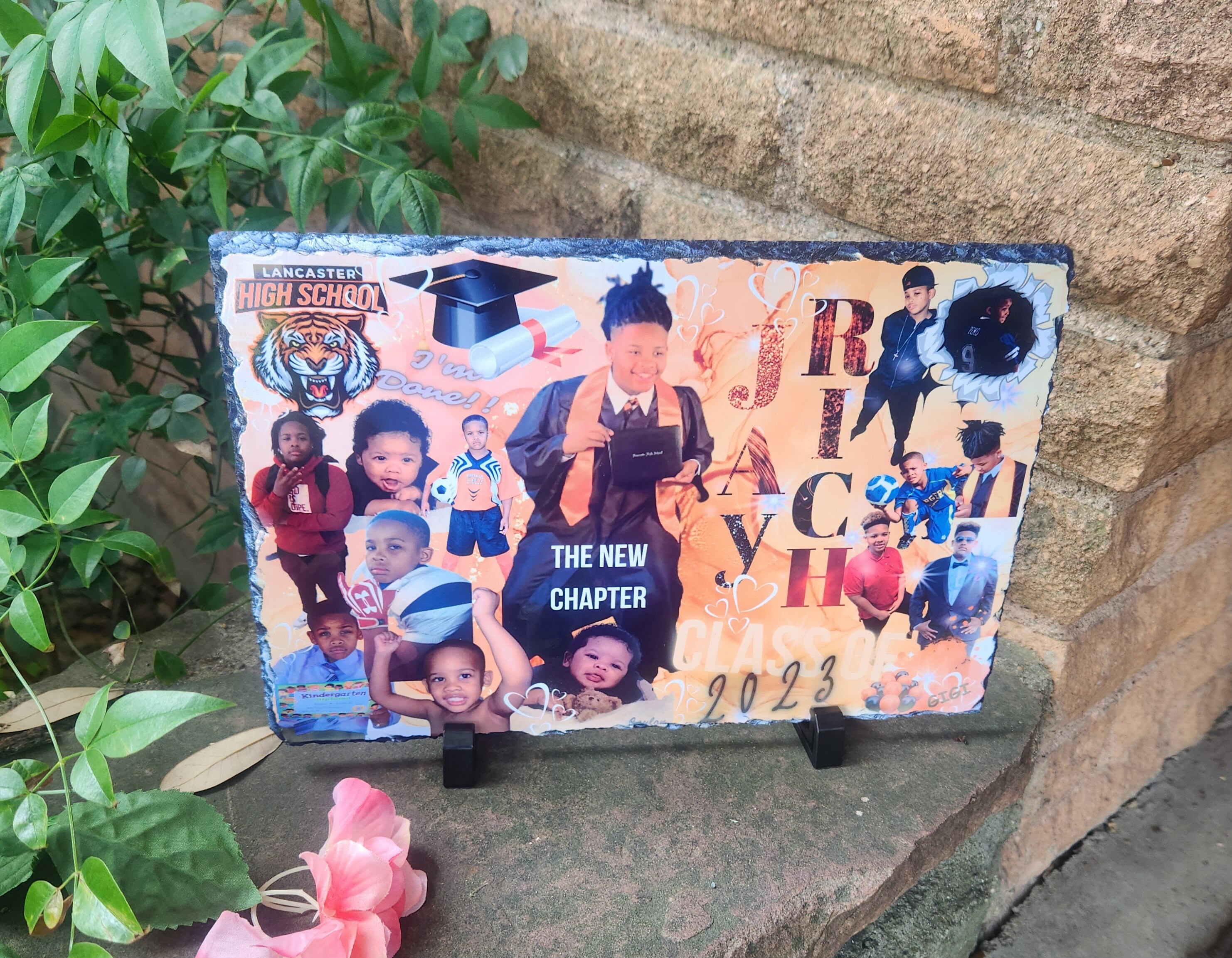 Photo Slate Plaque/custom Photo Slate/graduation/father's Day ...