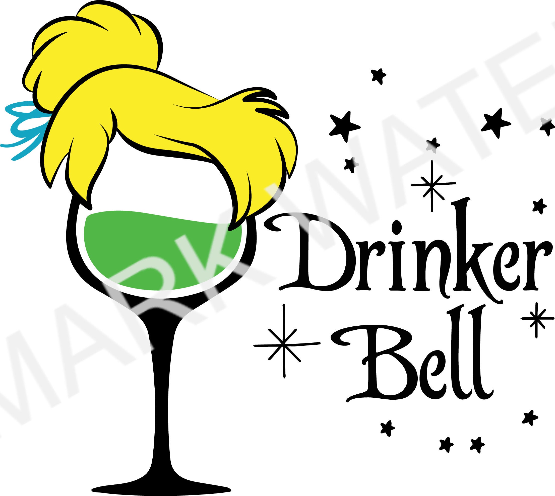 Drinker Bell Tinkerbell Peter Pan Princess Character Drinking Alcohol ...