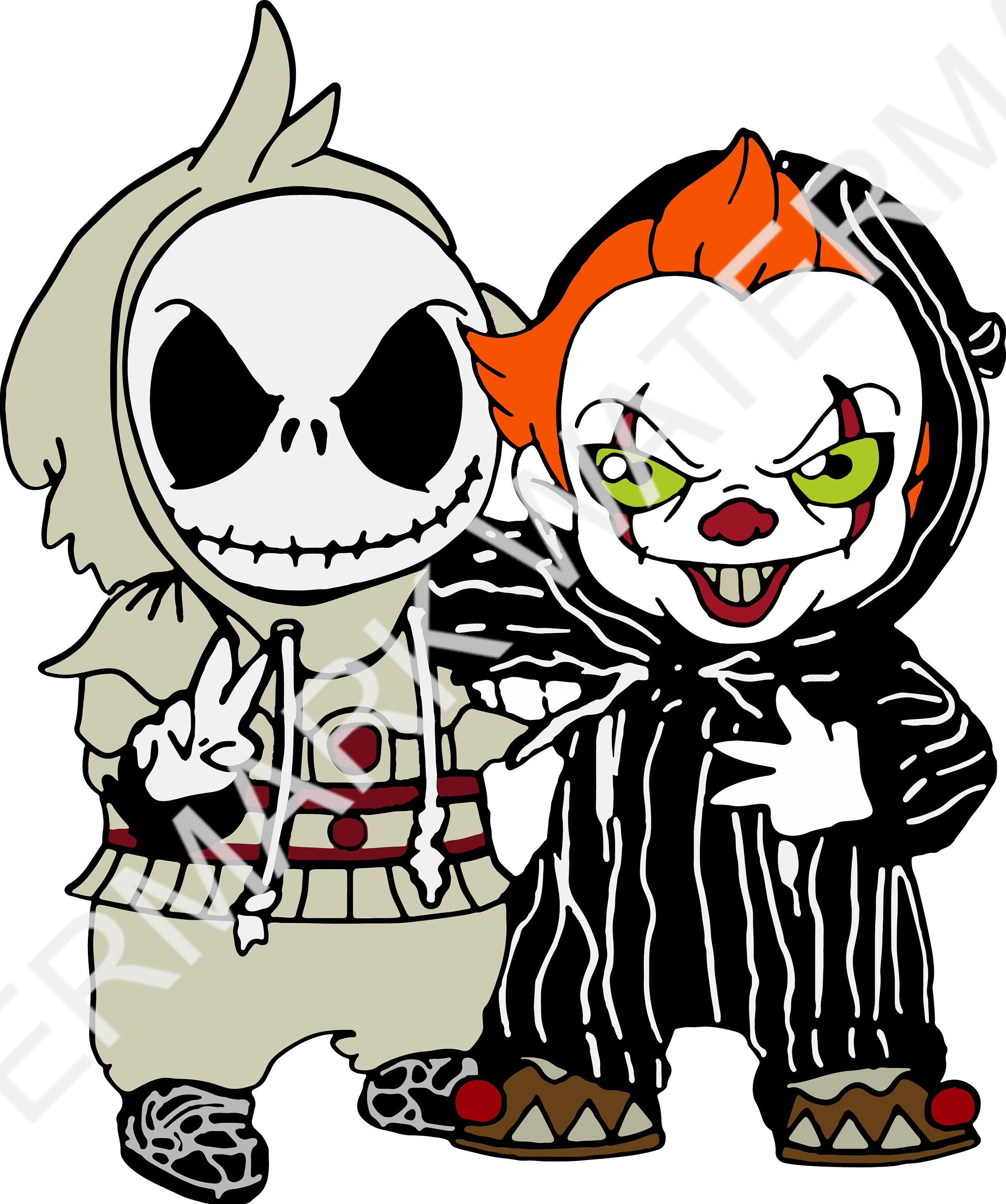 Jack and Penny Wise Characters PNG Instant DOWNLOAD File - Etsy