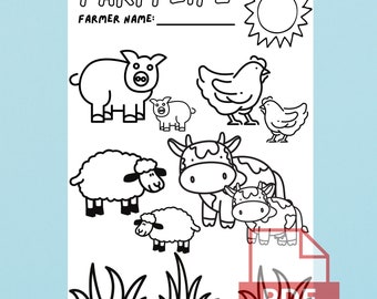 Natural Resources Coloring Page Worksheet - on the Farm - Etsy UK