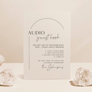 Audio Guest Book Sign, Hens Party Sign, Engagement Party Sign ...