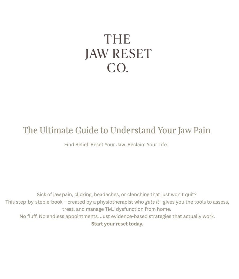 The Ultimate Guide to Understand Your Jaw Pain - Find Relief. Reset ...