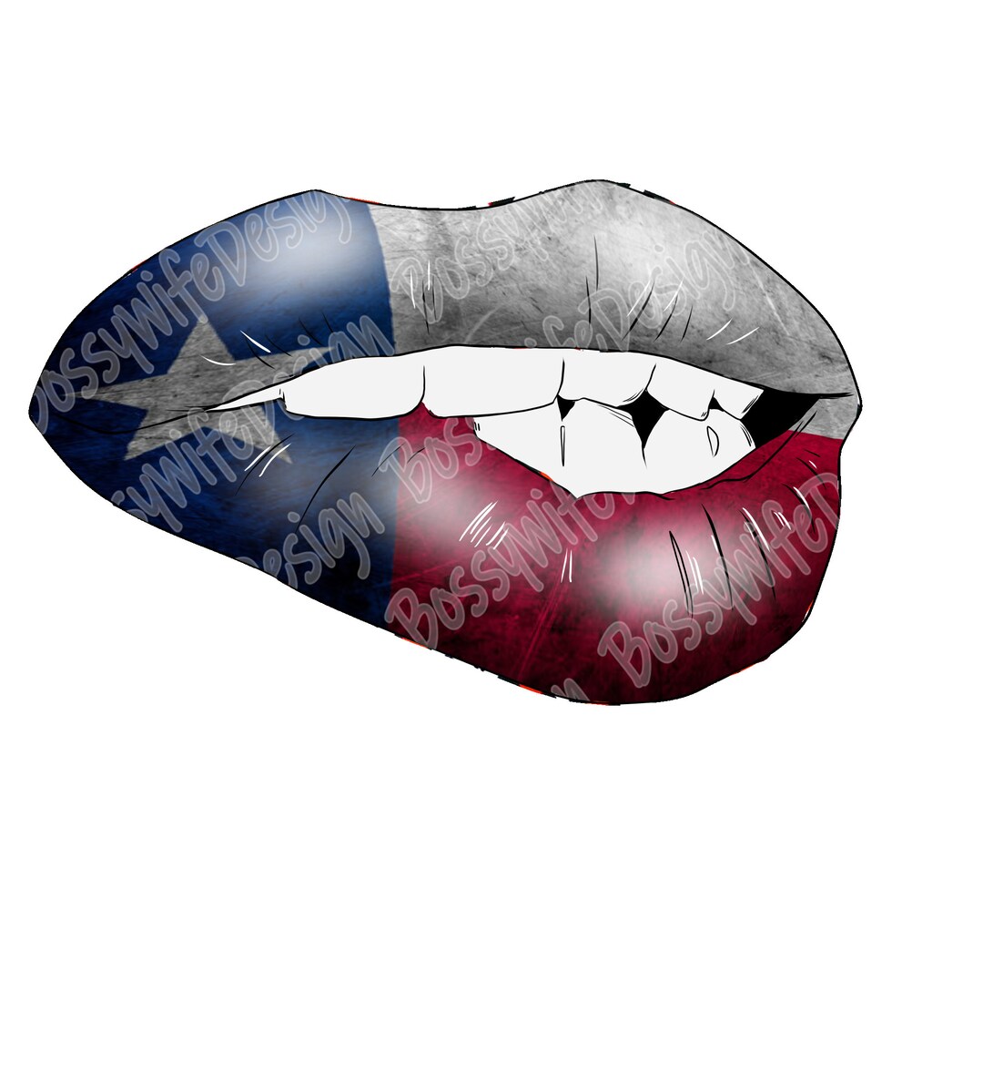 Texas Flag Biting Lips Digital Download Png/jpeg - Etsy