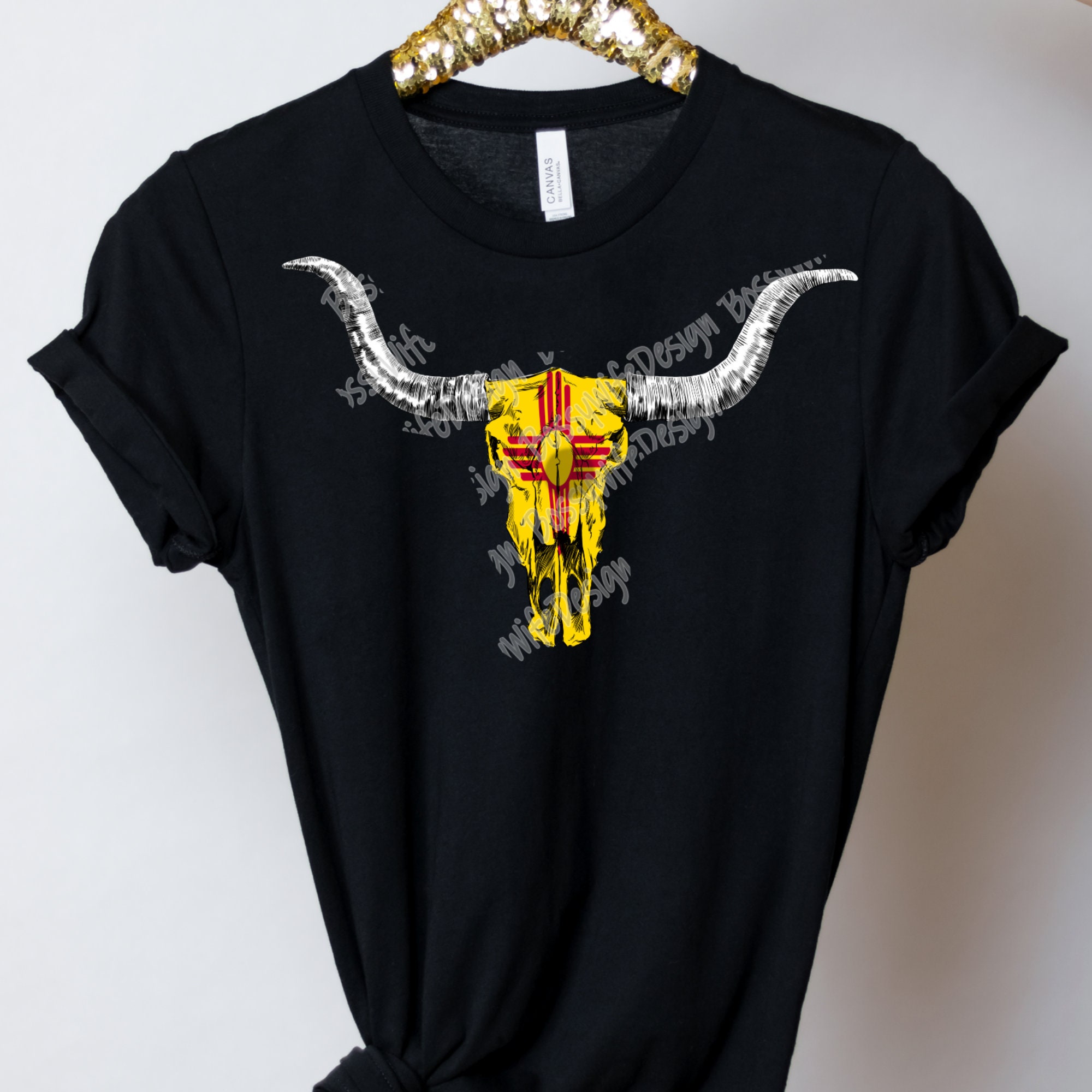 New Mexico , Zia Symbol Steer Skull Digital Download ,png/jpeg - Etsy