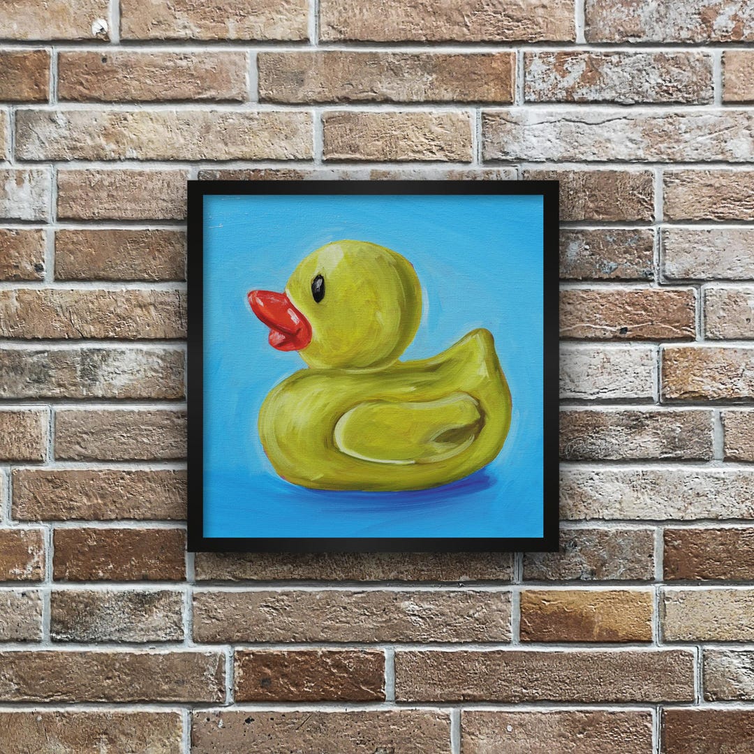 Rubber Ducky - Duck - 8.5x8.5 Art Gloss Print - Etsy