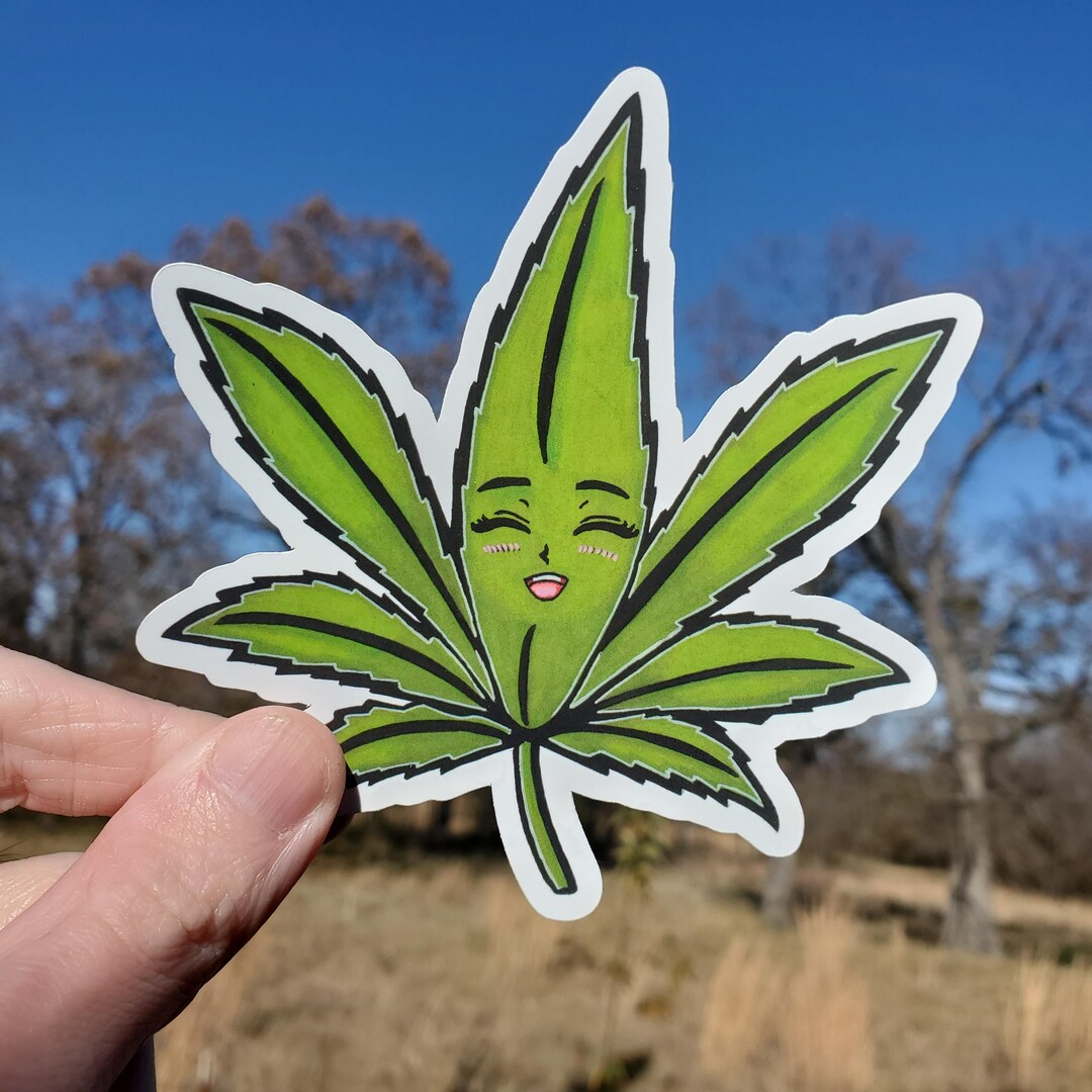 Kawaii Kush - 420 - Anime - Marijuana - 4 Inch (also in 3 Inch) Sticker ...