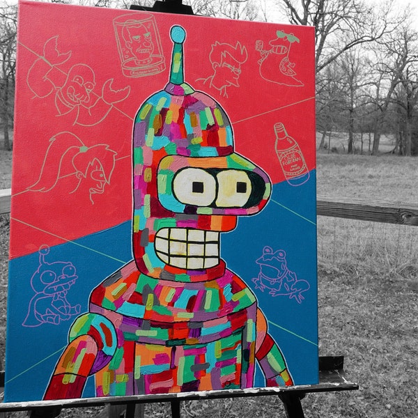 Futurama Painting - Etsy
