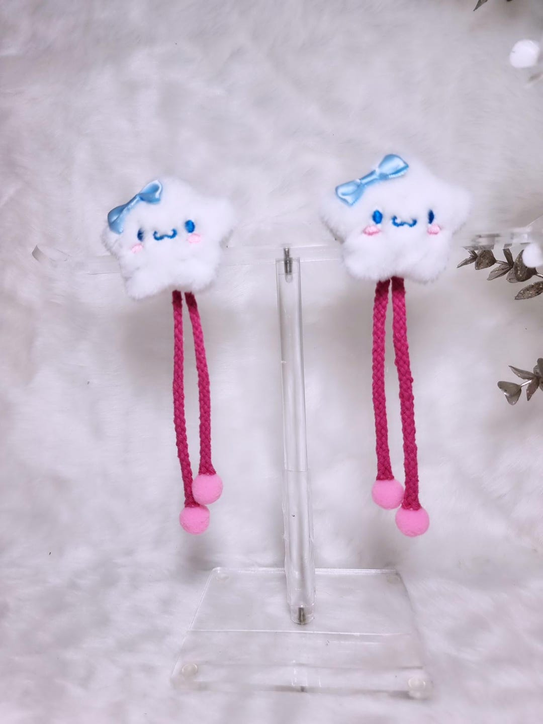 Handmade Plush Cloud Hair Clips, Kawaii Hair Accessories - Etsy