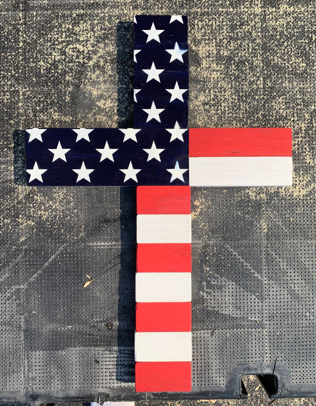 American Flag Cross - Etsy