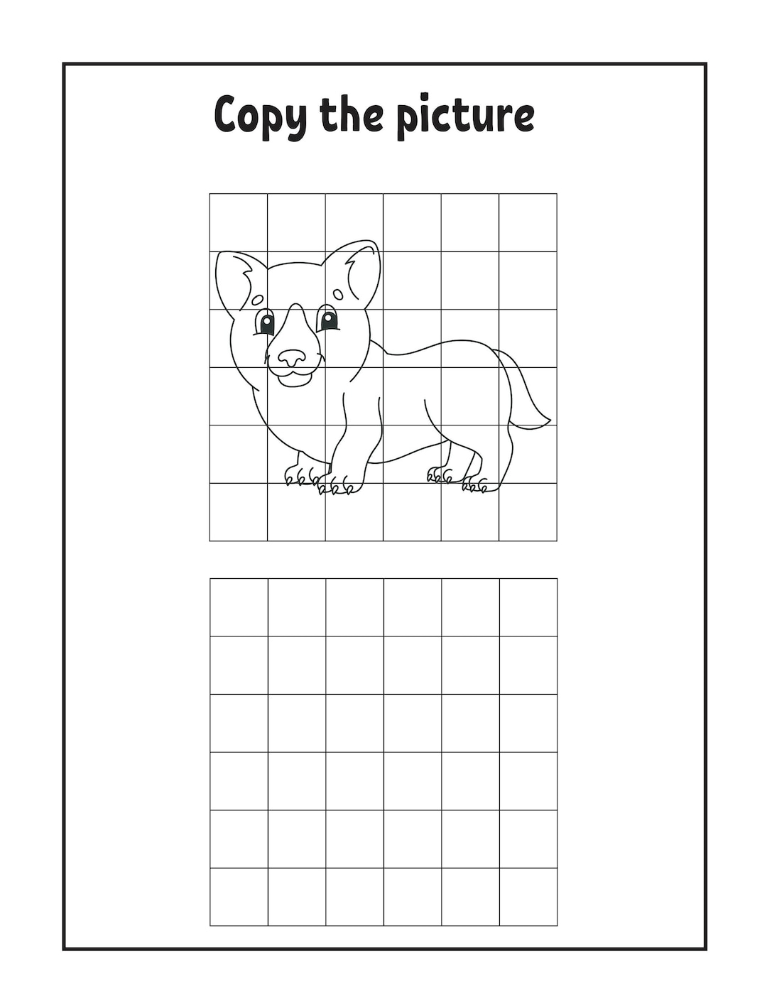 Digital Print "copy the Picture" Coloring Book - Etsy