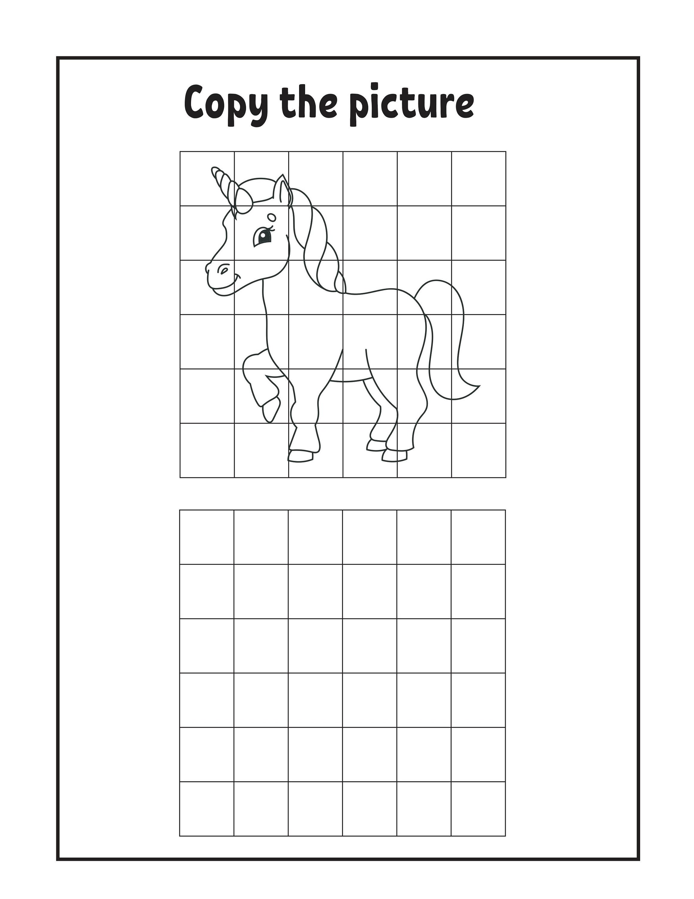 Digital Print copy the Picture Coloring Book - Etsy