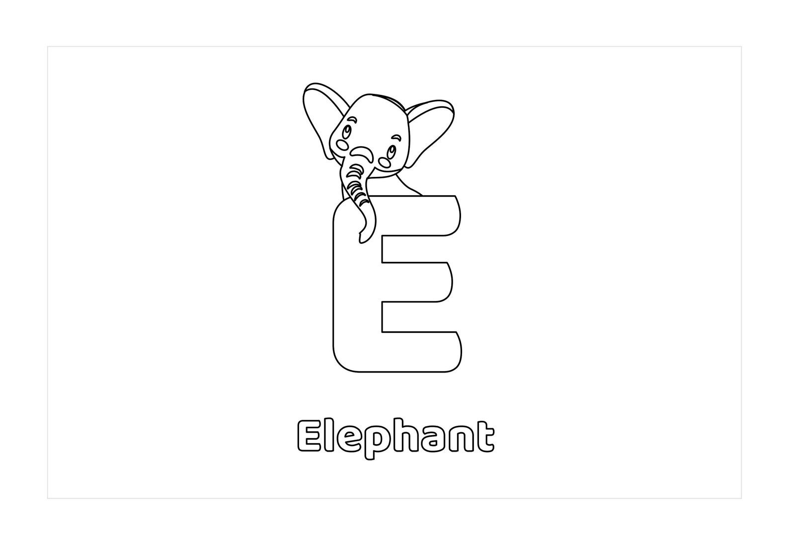 Digital Print Alphabet Coloring Book - Etsy
