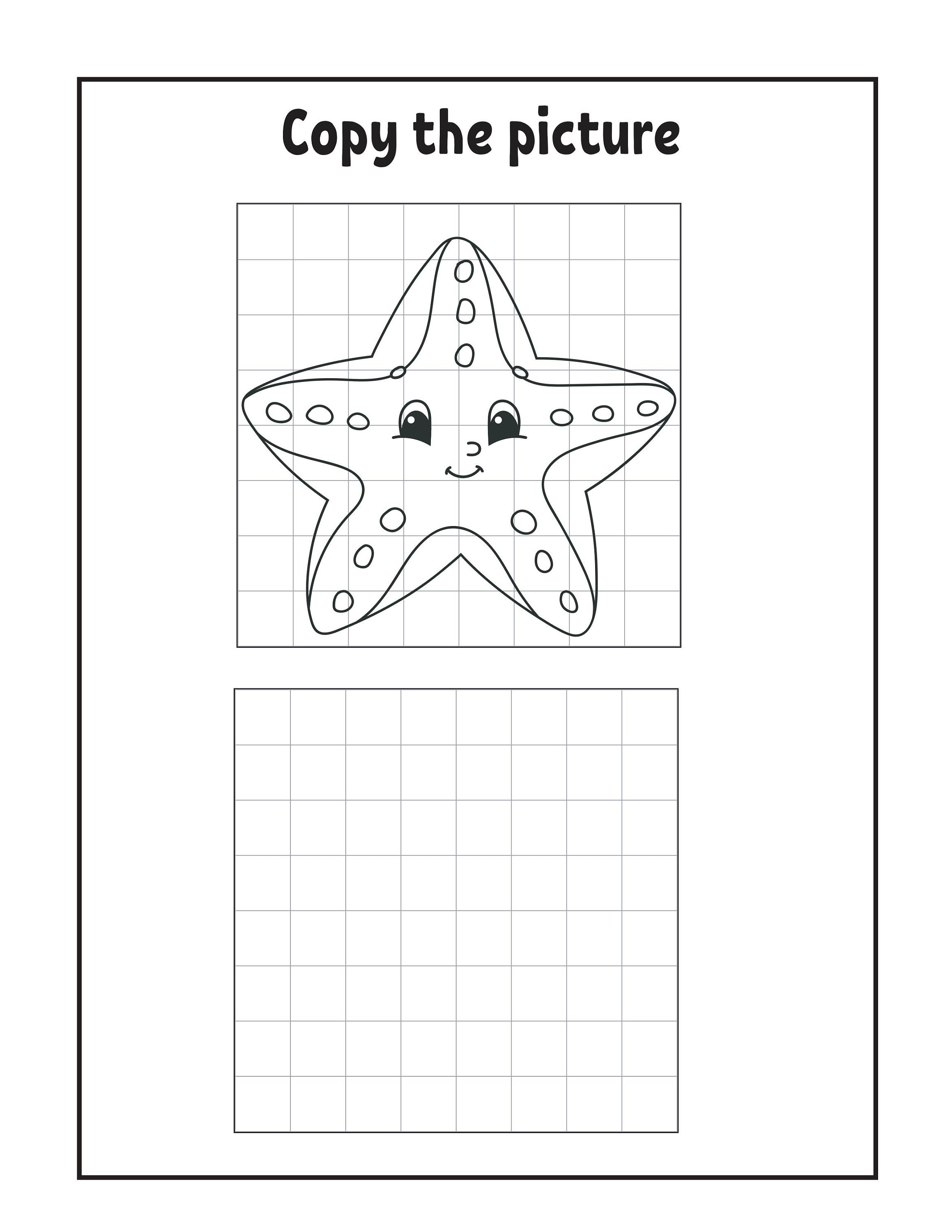 Digital Print "copy the Picture" Coloring Book - Etsy