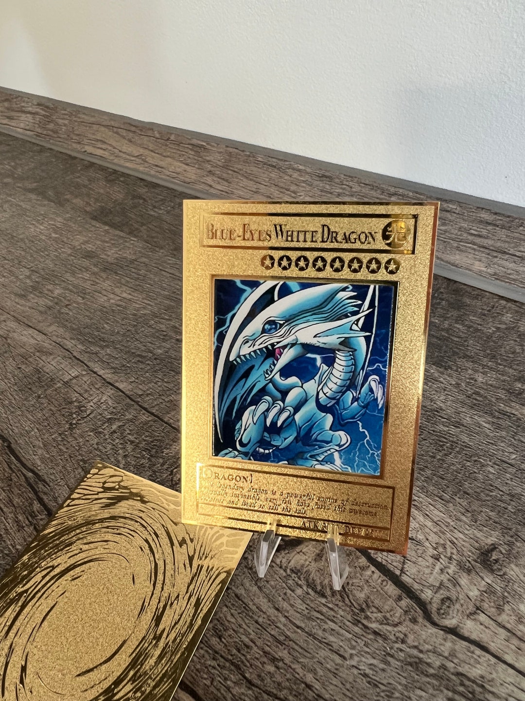 Blue-eyes White Dragon Yu-gi-oh Custom Blue Eyes White Dragon Metal ...
