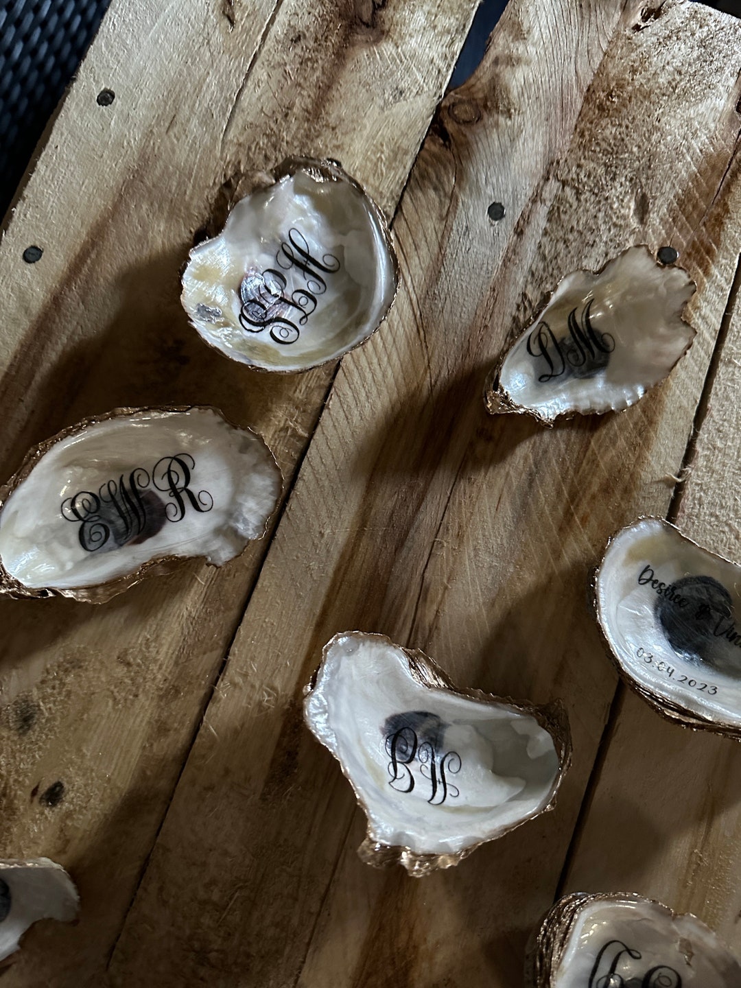 Personalized Oyster Shell Ring Dish - Home Decor - Etsy