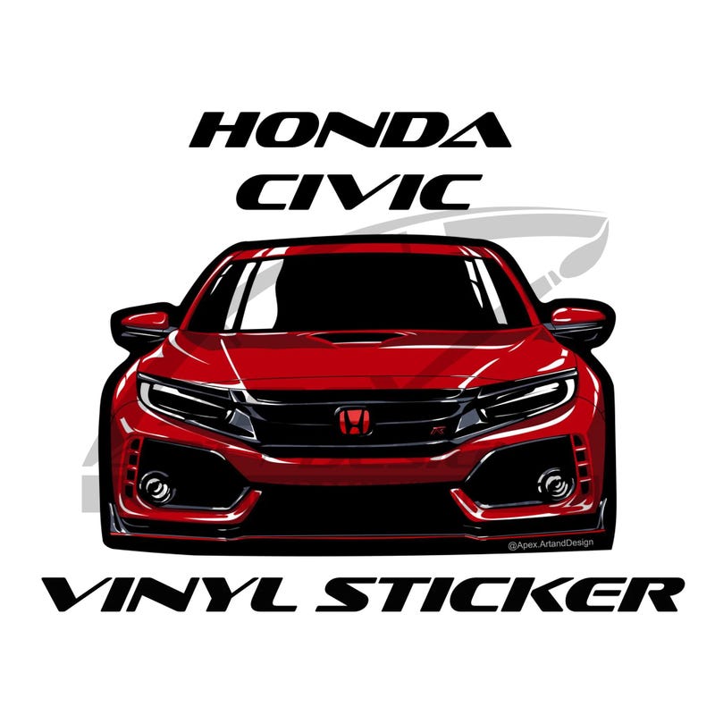 Honda Civic Logo Decal - Etsy UK