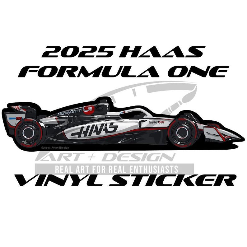 2025 Haas Formula One Vinyl Sticker - Etsy