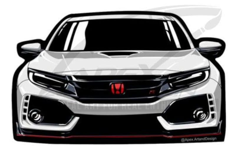 Honda Civic Type R (10th Gen) Vinyl Sticker - Etsy