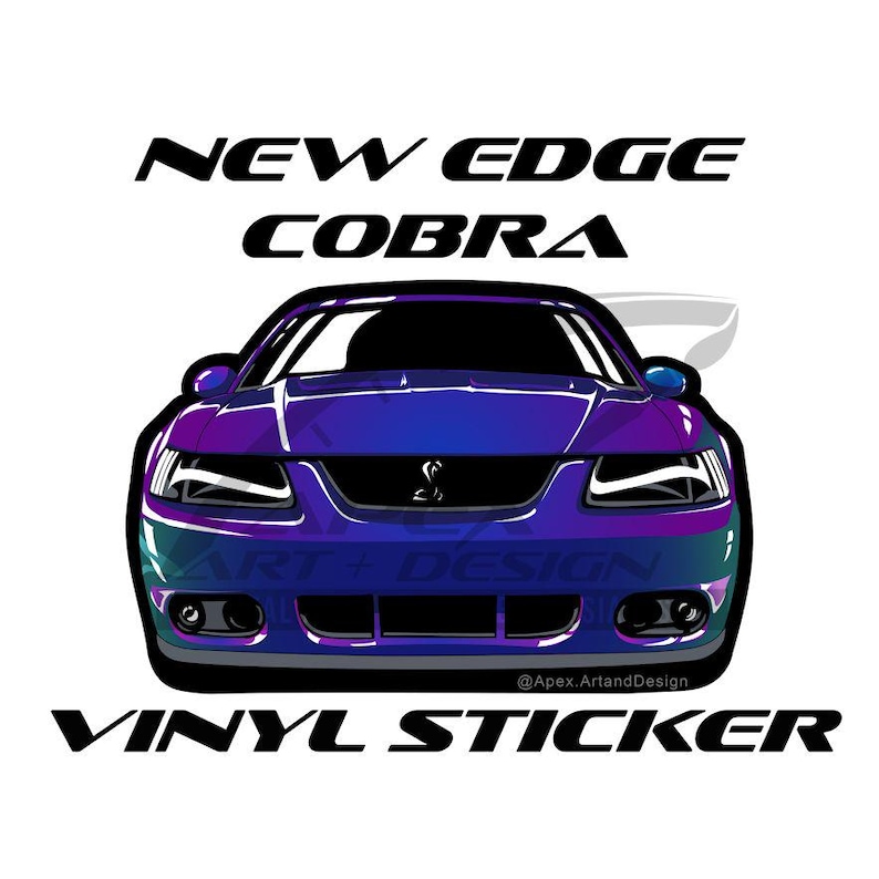 New Edge Cobra Vinyl Sticker - Etsy