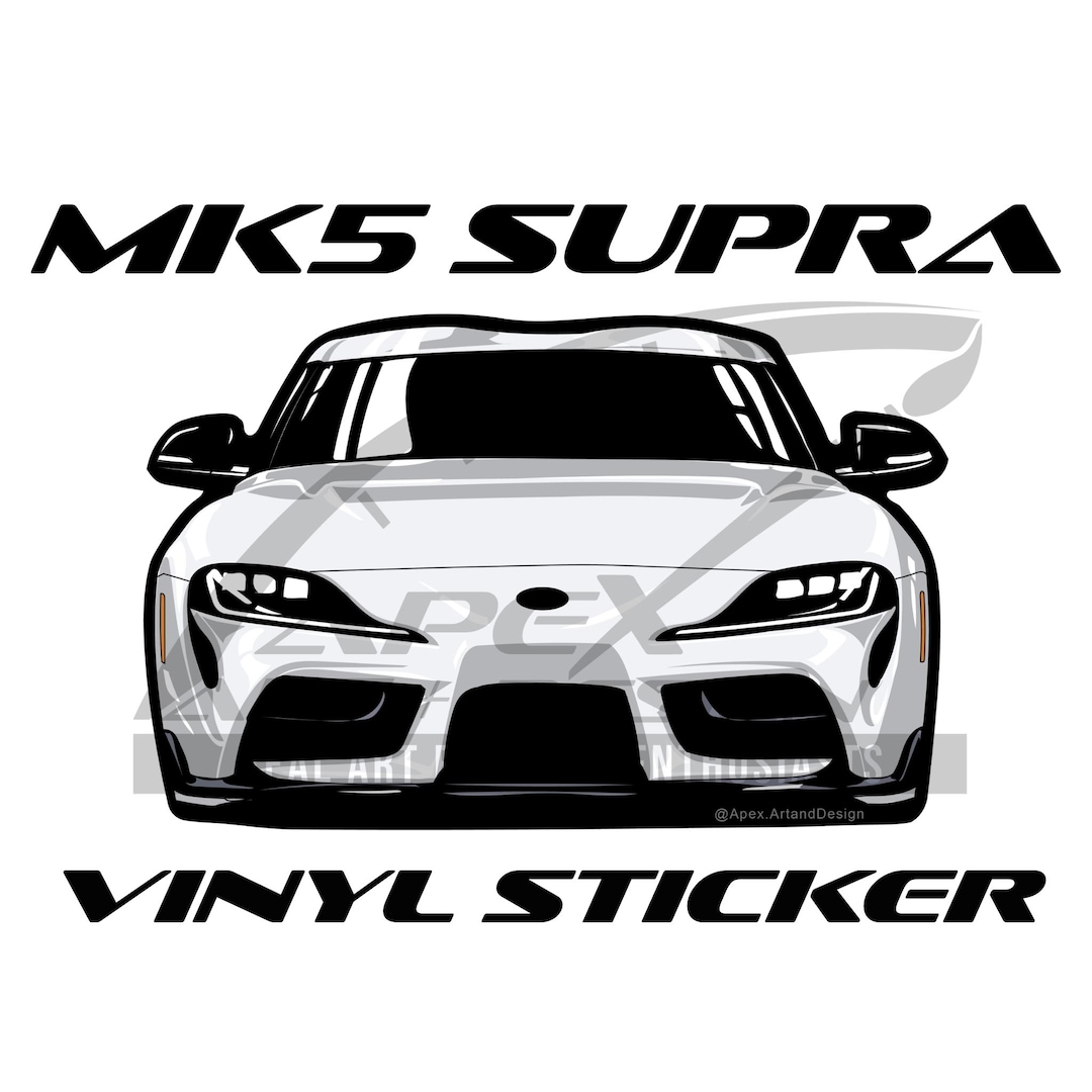 MK5 Supra Vinyl Sticker - Etsy