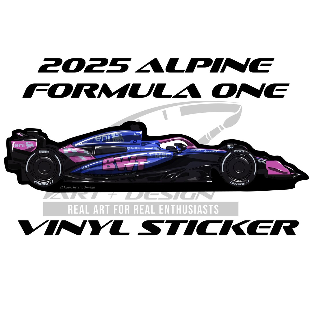 2025 Alpine Formula One Vinyl Sticker - Etsy