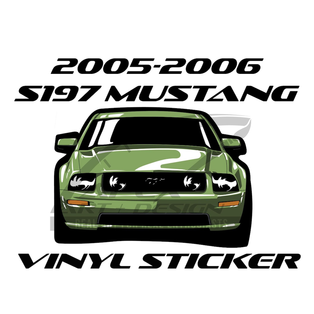 2005-2006 S197 Mustang Vinyl Sticker - Etsy