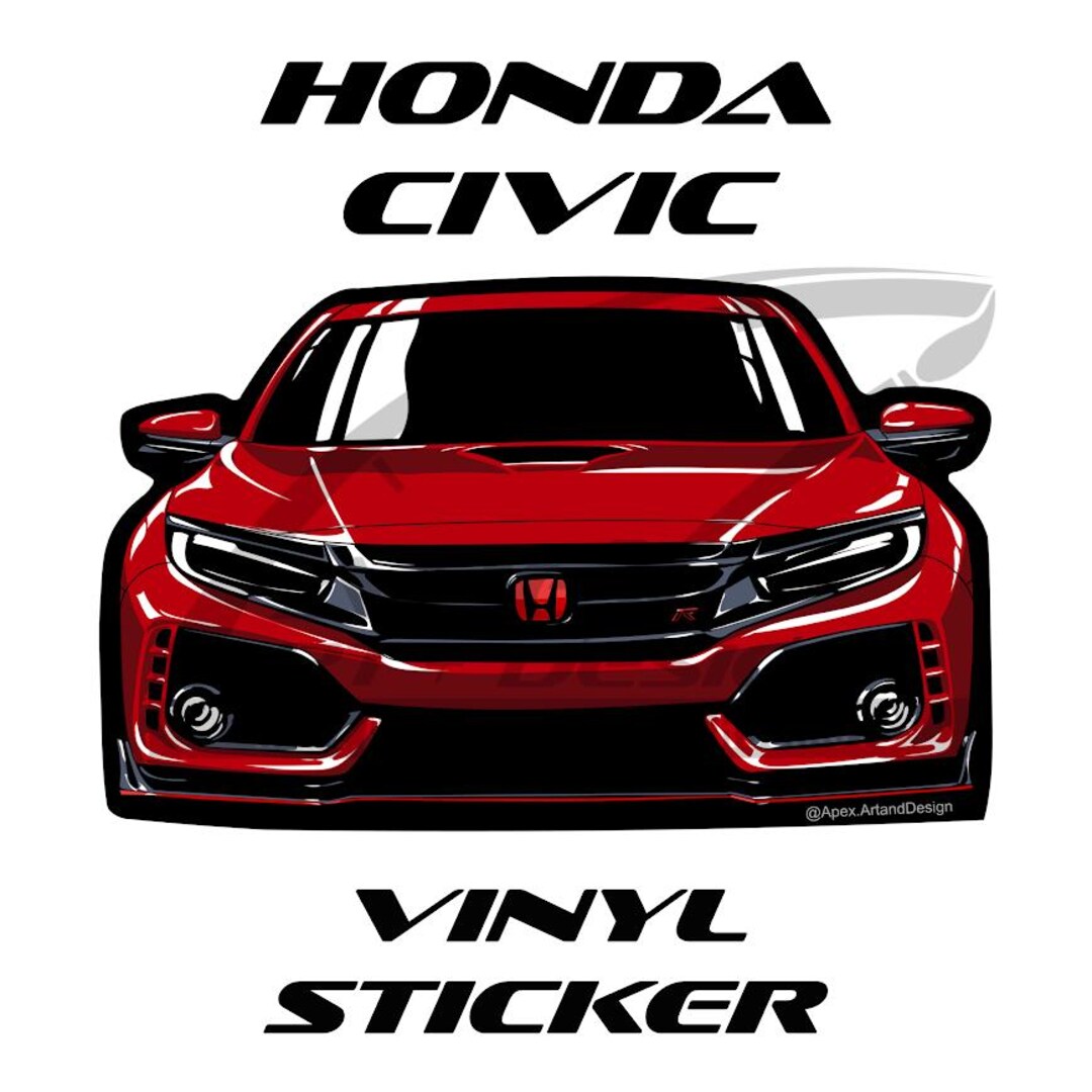 Honda Civic Type R (10th Gen) Vinyl Sticker - Etsy