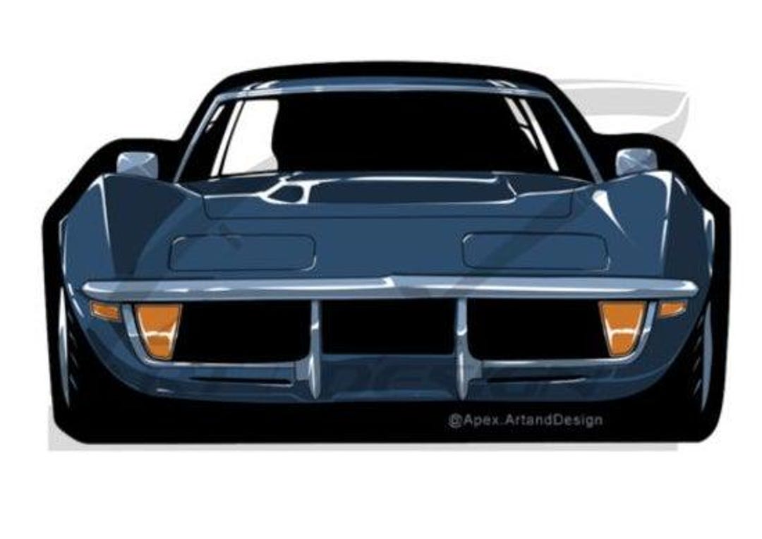 1970-1973 C3 Corvette Sticker - Etsy