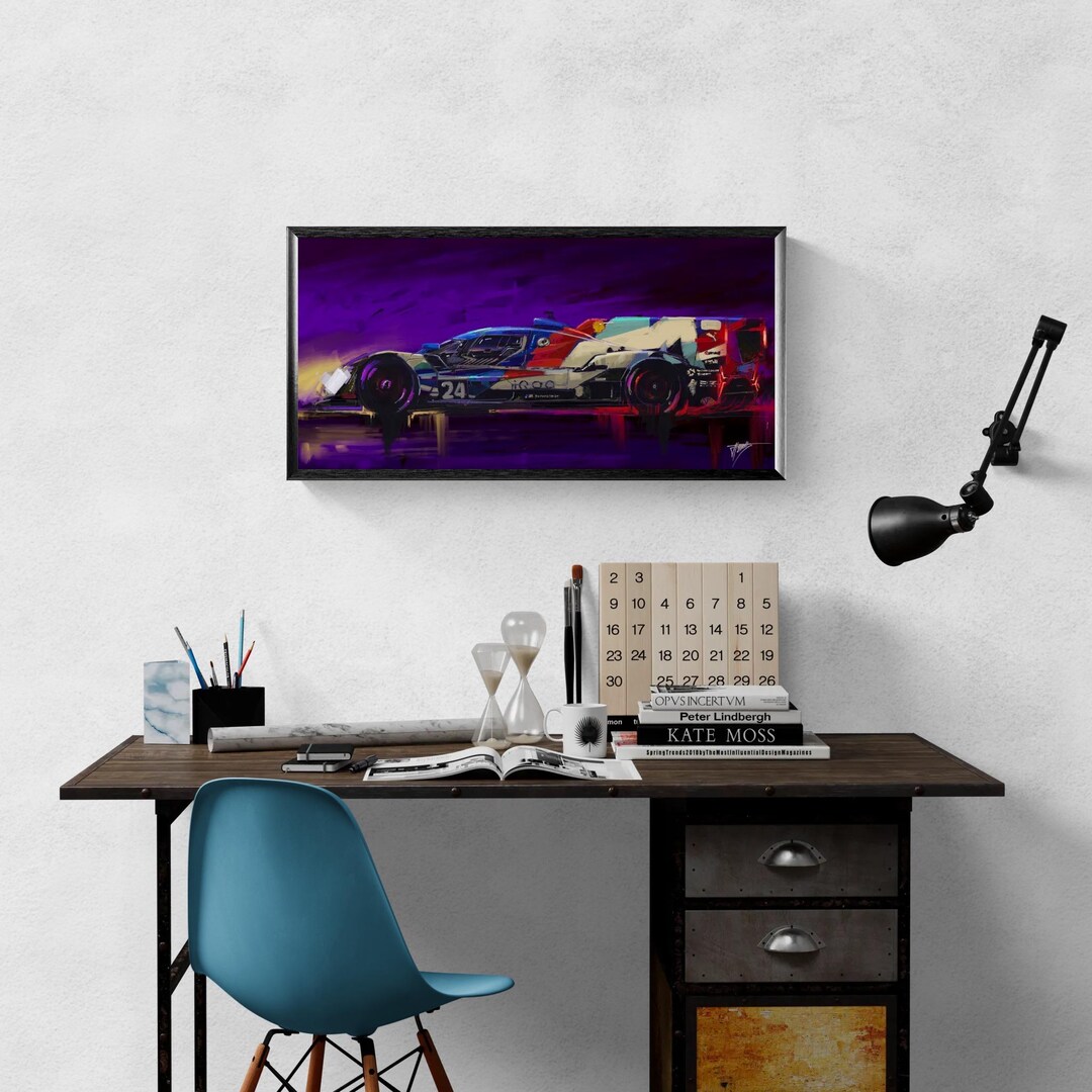 IMSA BMW Racecar Print of an Original Painting - Etsy