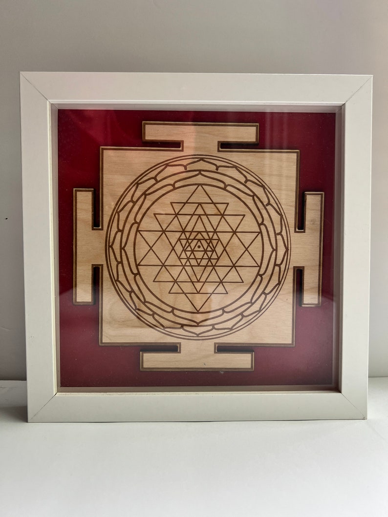 Sri Yantra Wall Art, Shri Yantra Unique Modern Decoration for Home ...