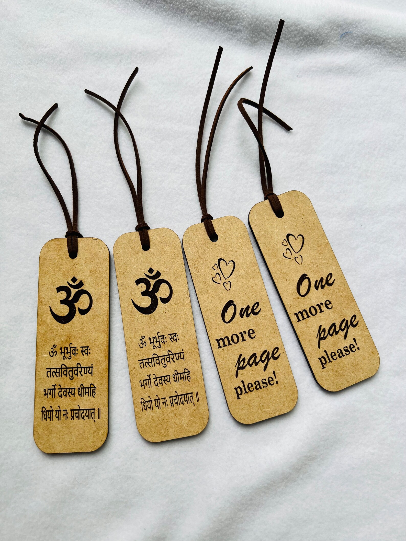 Hindu Engraved Wooden Bookmark, Pooja Return Gift Items, Hinduism ...