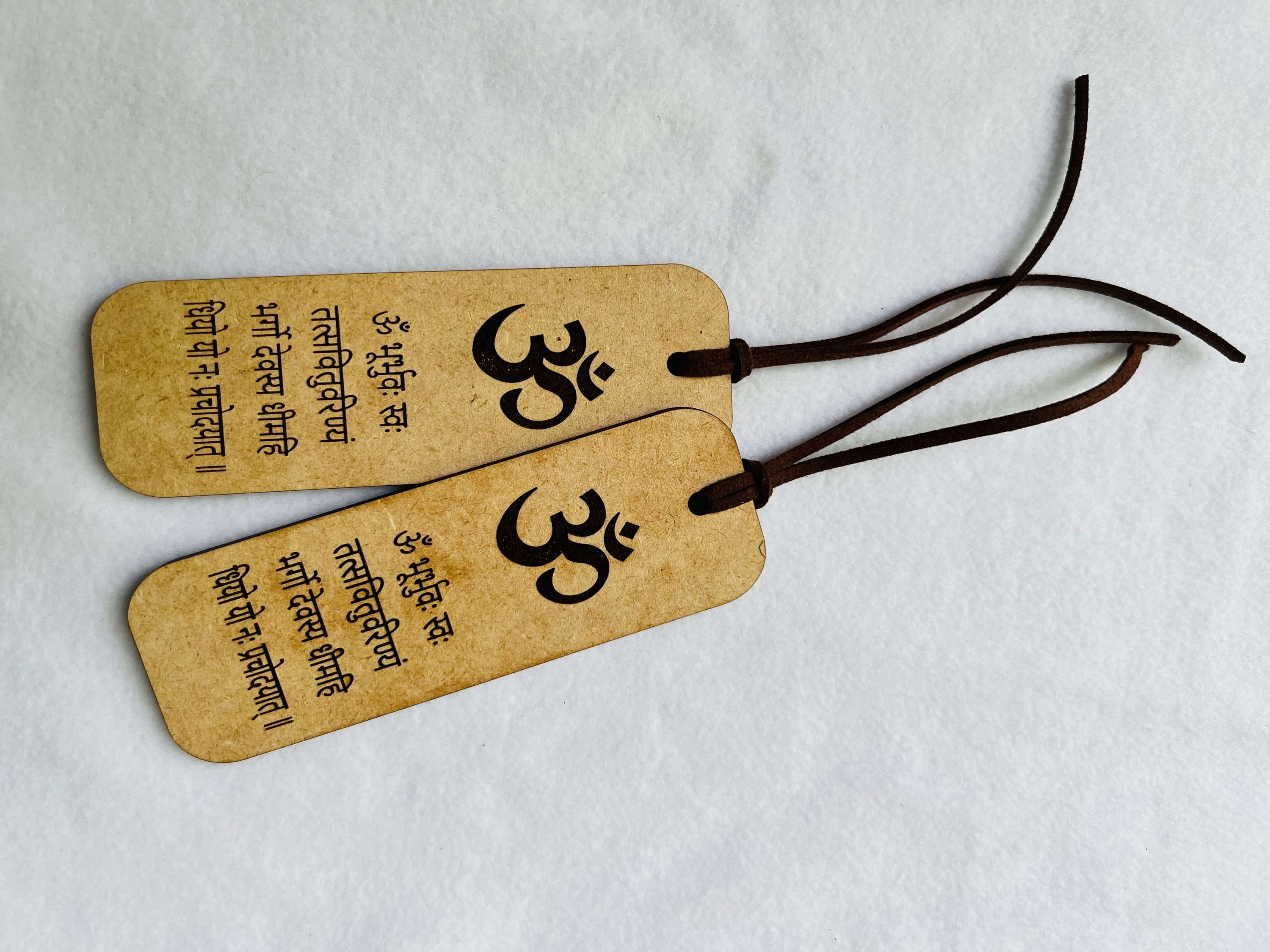 Hindu Engraved Wooden Bookmark, Pooja Return Gift Items, Hinduism ...