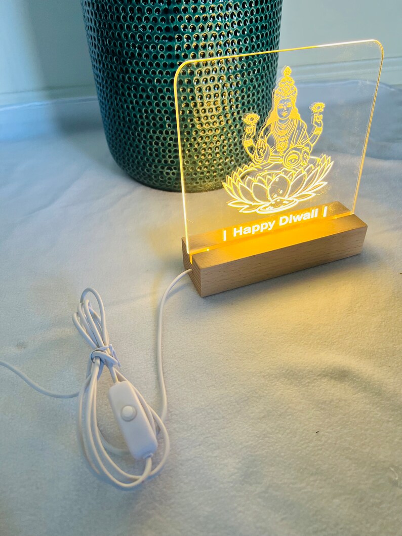 Laxmidevi Indian Cultural Diwali Lamp Gifts | Diwali Gift | Acrylic ...