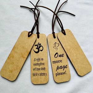 Hindu Engraved Wooden Bookmark, Pooja Return Gift Items, Hinduism ...