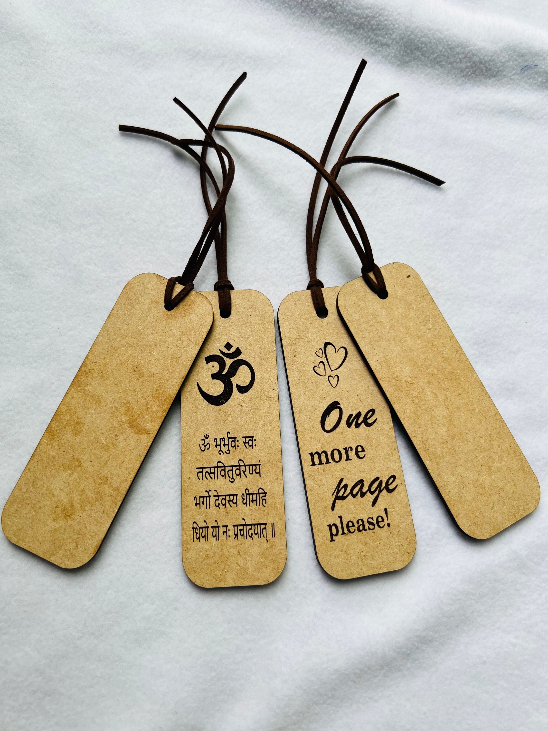 Hindu Engraved Wooden Bookmark, Pooja Return Gift Items, Hinduism ...