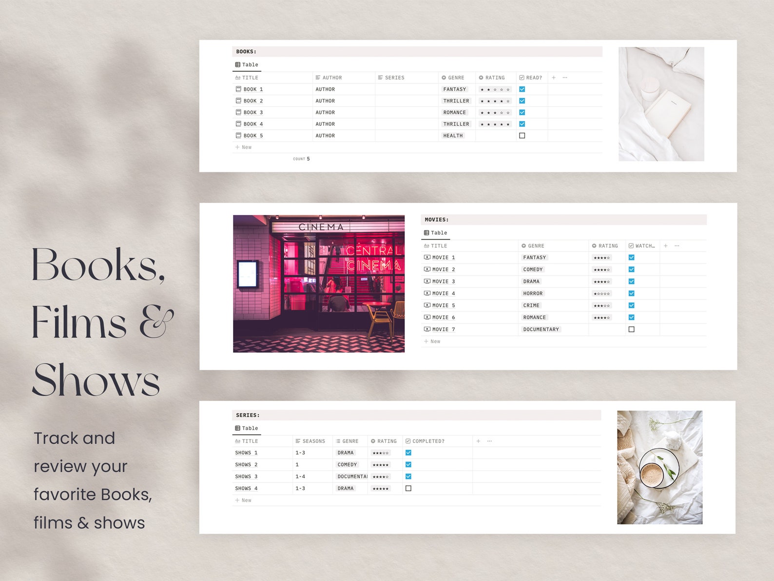 Personal Notion Template to Plan Your Daily Life All-in-one: - Etsy