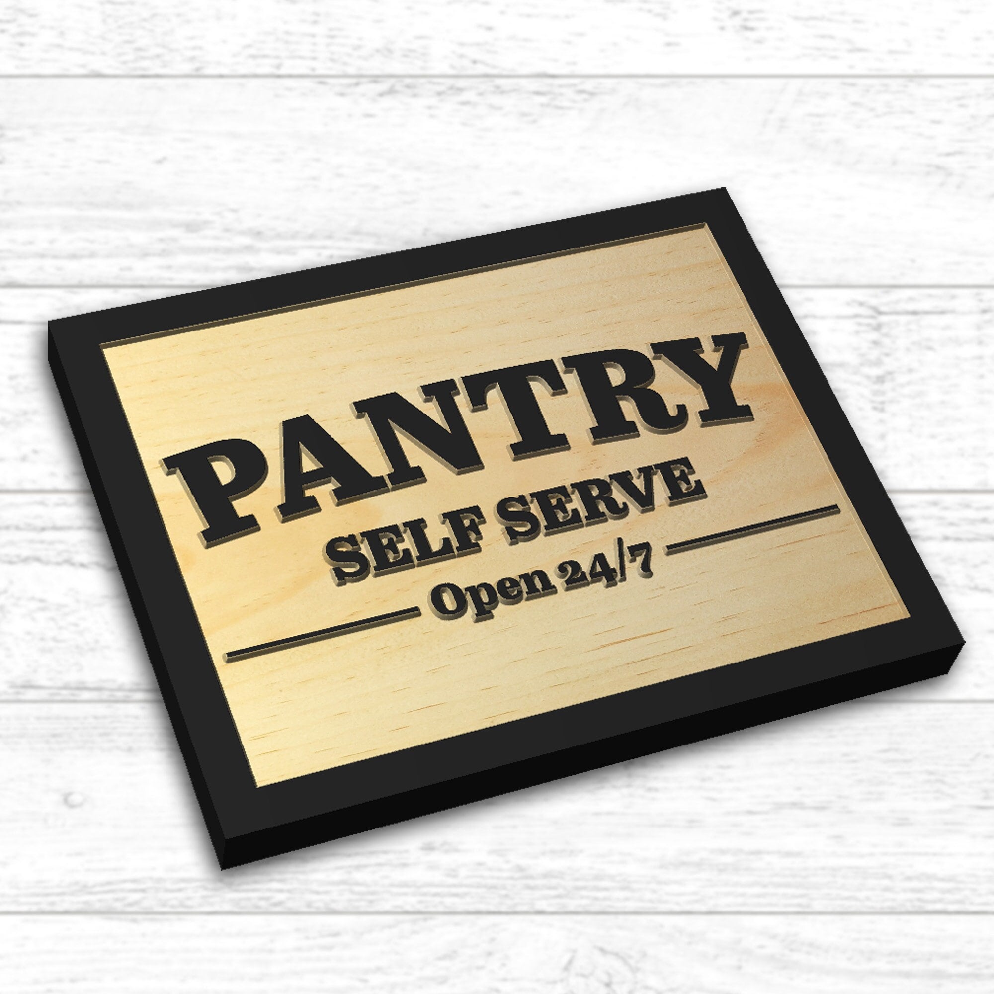 Self Serve Open 24/7 Pantry Sign Small Kitchen Sign - Etsy