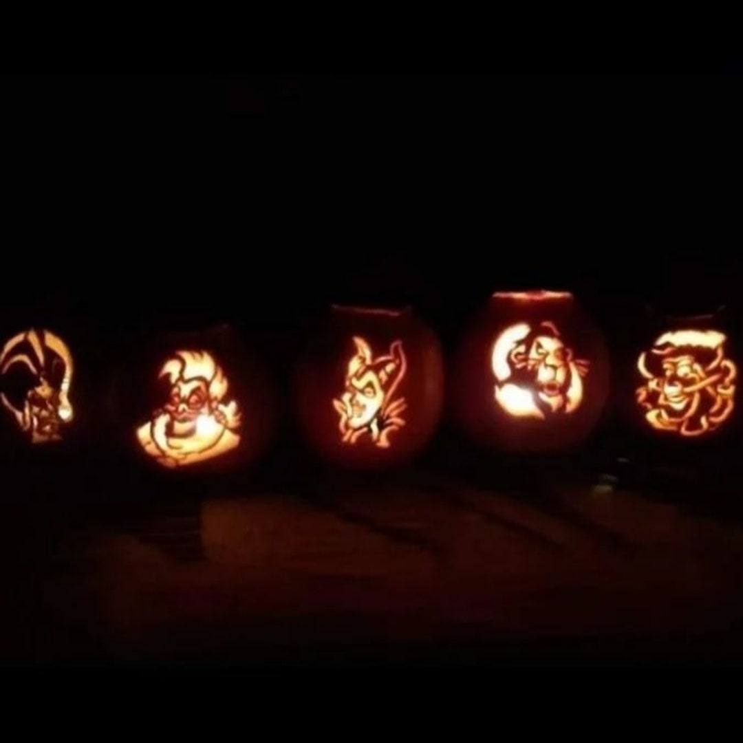 Halloween Pumpkin Carving Stencils Villains, Princesses, Wizards, Hocus ...