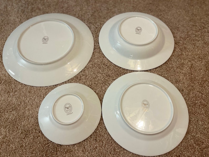 DISCONTINUED Christian Dior Azure Royale Gold on Blue Marble China Set ...