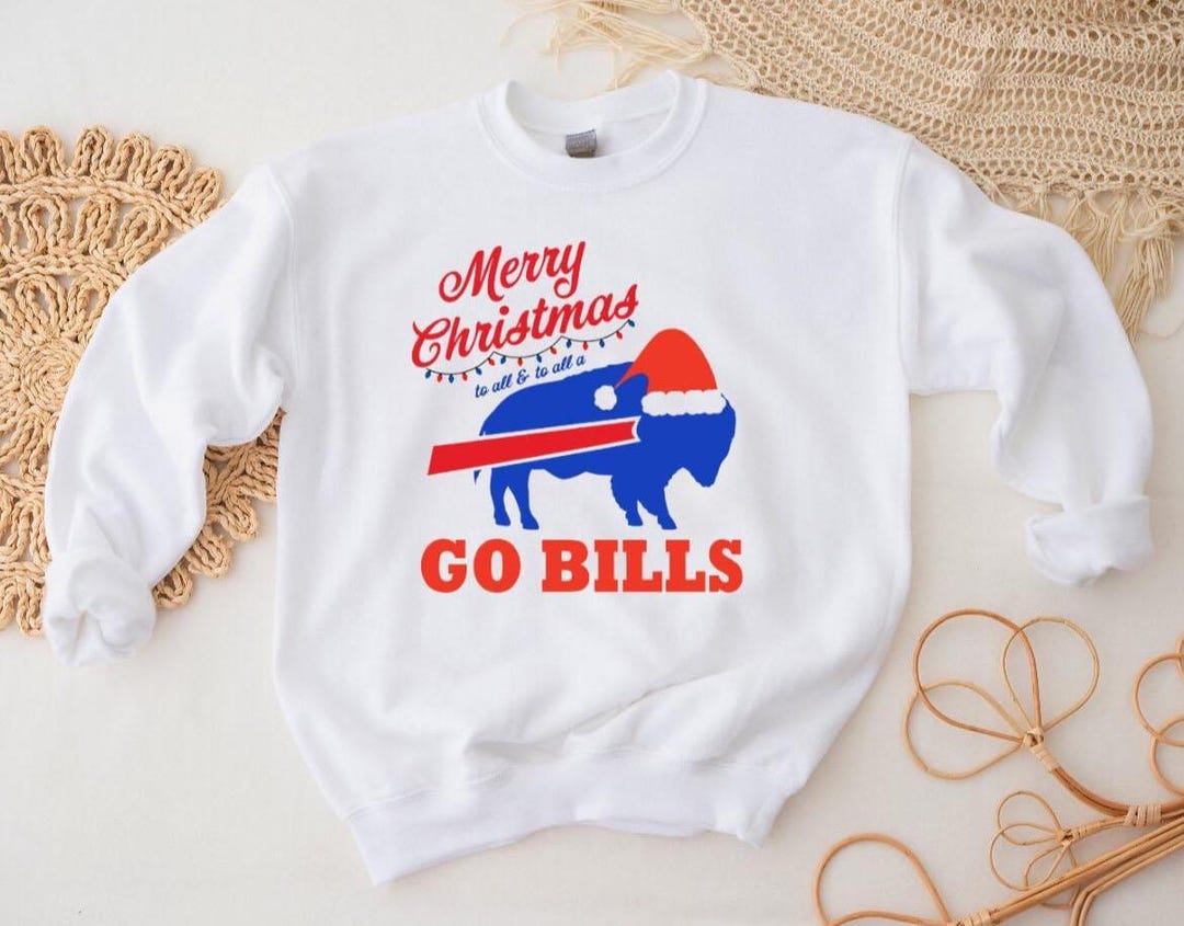 Merry Christmas Buffalo Bills Sweatshirt, Buffalo Christmas Sweatshirt ...