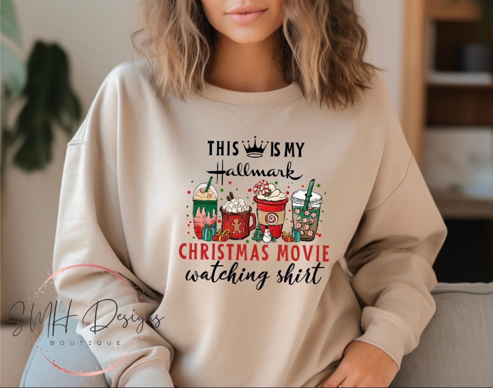 Hallmark Christmas Movie Watching Sweatshirt Hallmark - Etsy